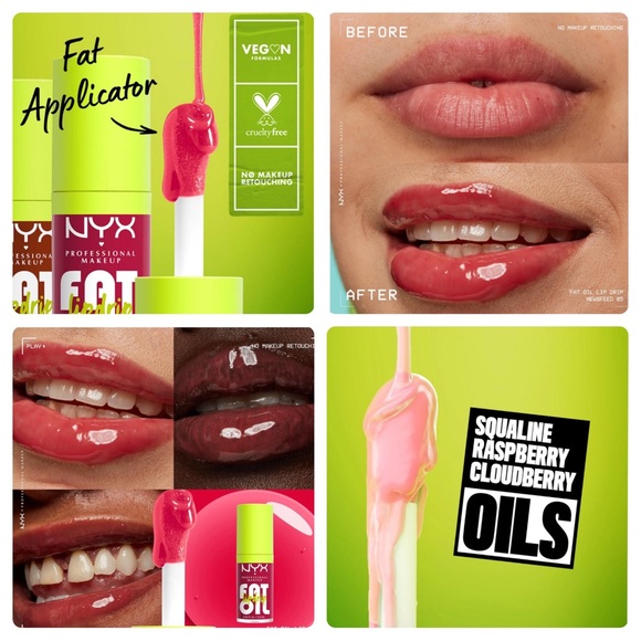 NYX | Makeup | Hp New 3x Fat Oil Lip Drip Vegan Lip Oil In Newsfeed ...